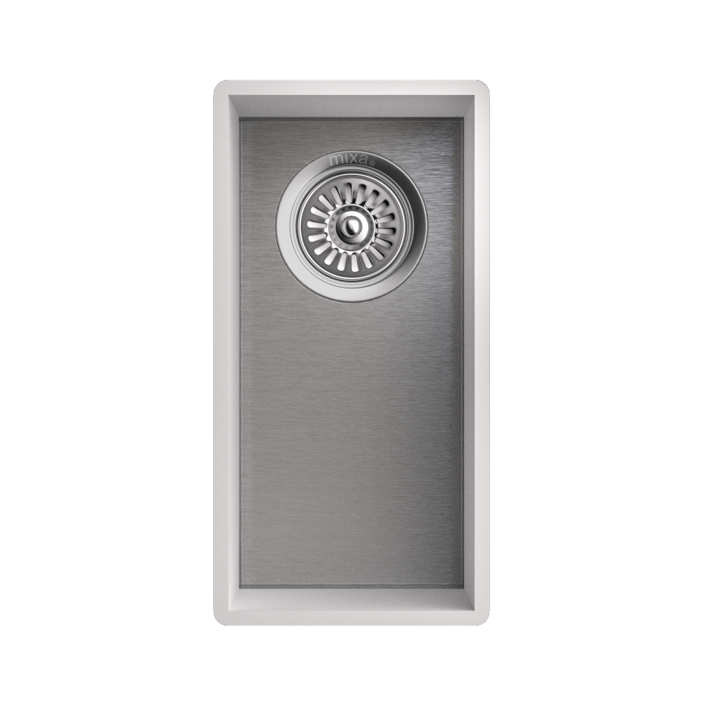 Mixa Corian kitchen sink with stainless steel bottom